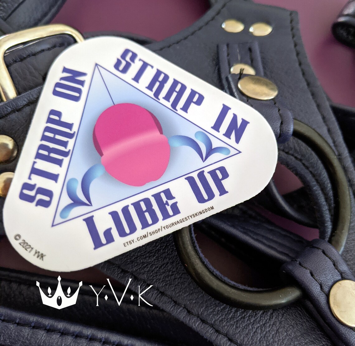 Strap-on Sticker Vinyl Water Bottle Sticker Adult Kinky Sex | Etsy