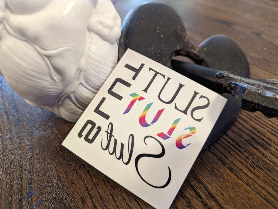 4 Slut Temporary Tattoos Original Art Adult Kinky Sex Positive Polyam ...