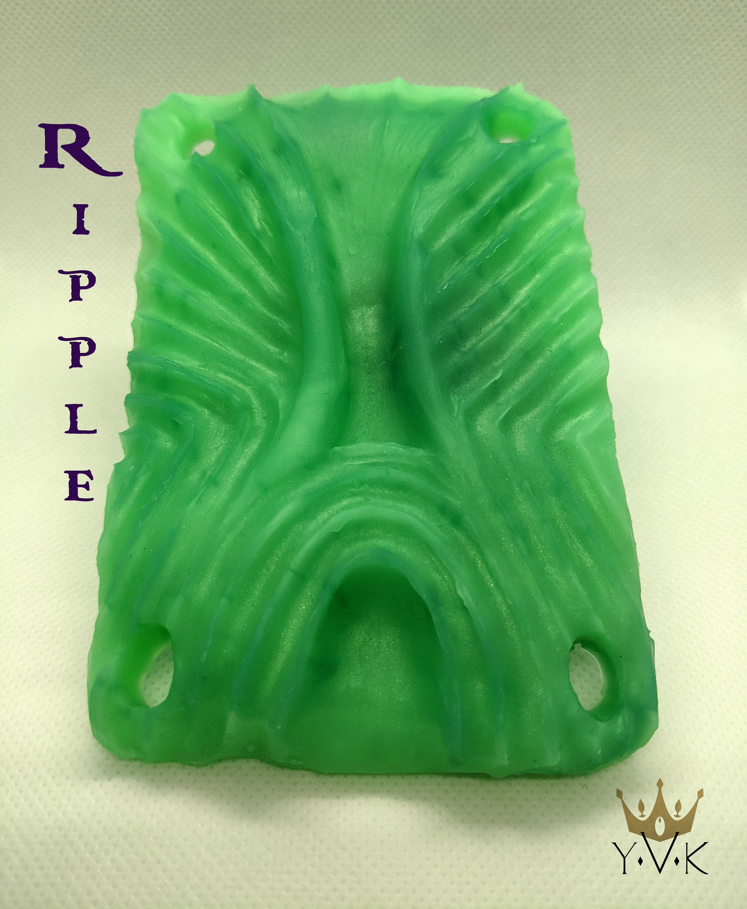 Ripple Pleasure Pad Bodysafe Platinum Silicone Textured Non Penetrating