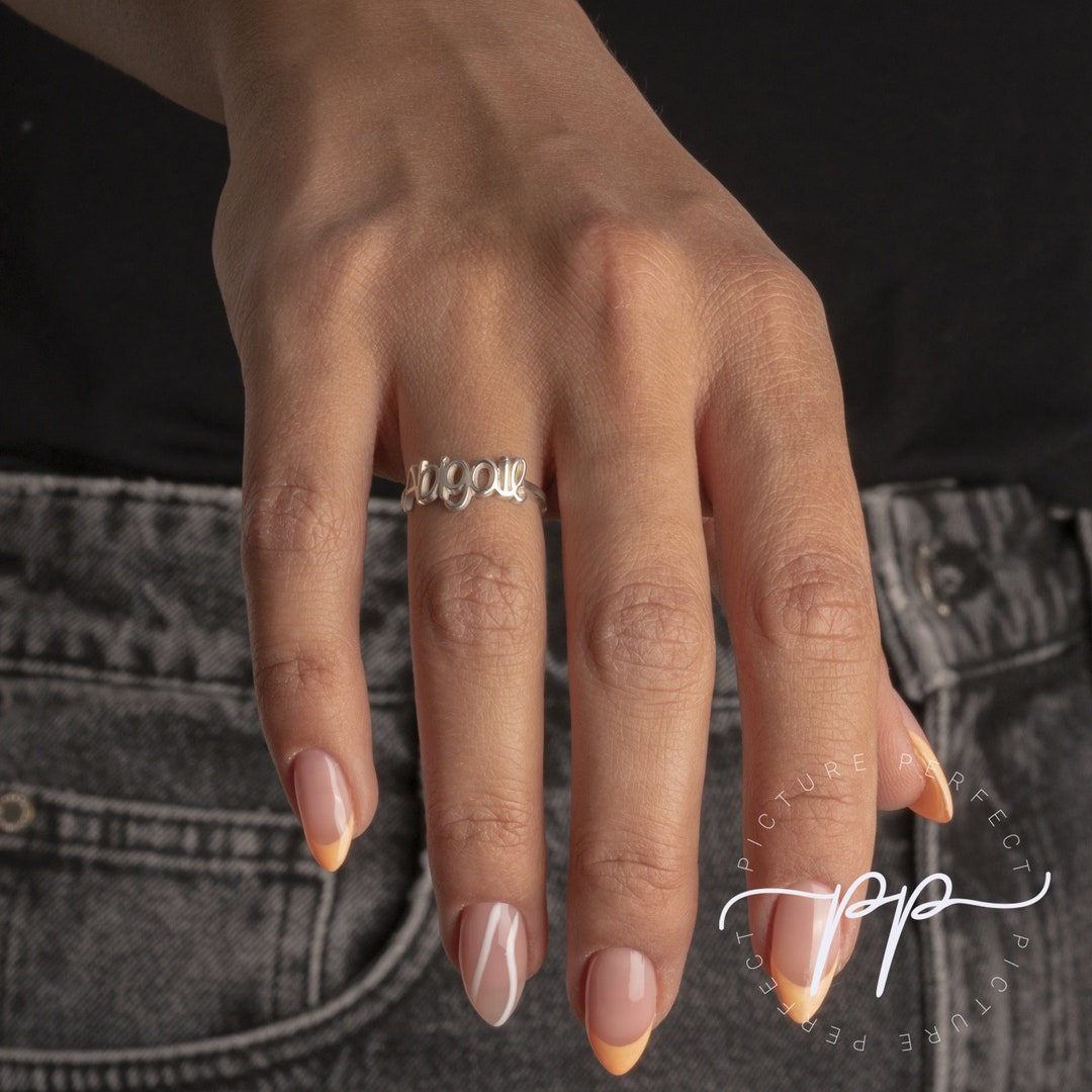 Damen Namensring aus Sterlingsilber 925 - Fun Font ...