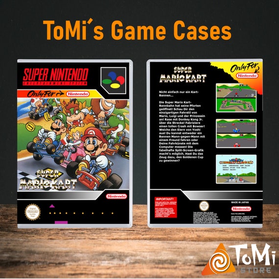 Super Mario Kart SNES Super Nintendo Custom Replacement Case Cases Repro OVP Etsy