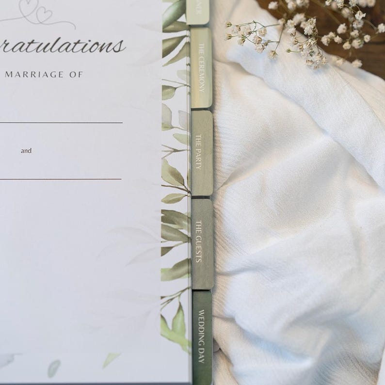 Wedding Planner Book, 160 Page Spiral Bound Wedding Organizer With Gold ...