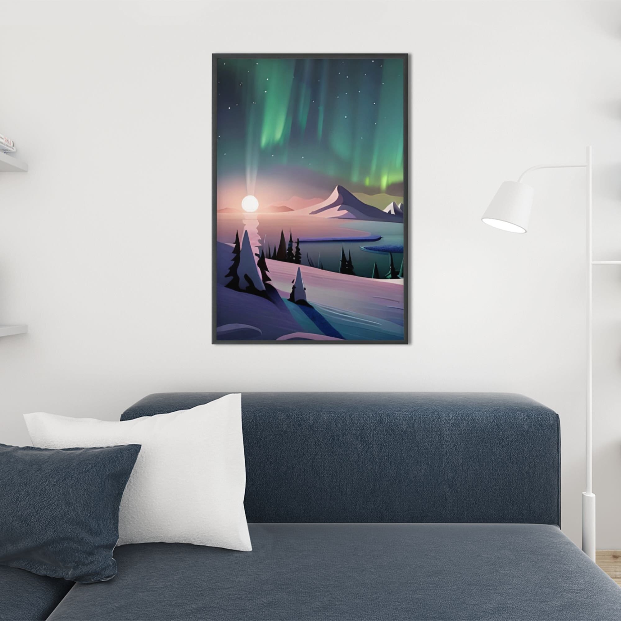 Aurora Borealis Wall Art Print | Digital Printable Download - Etsy