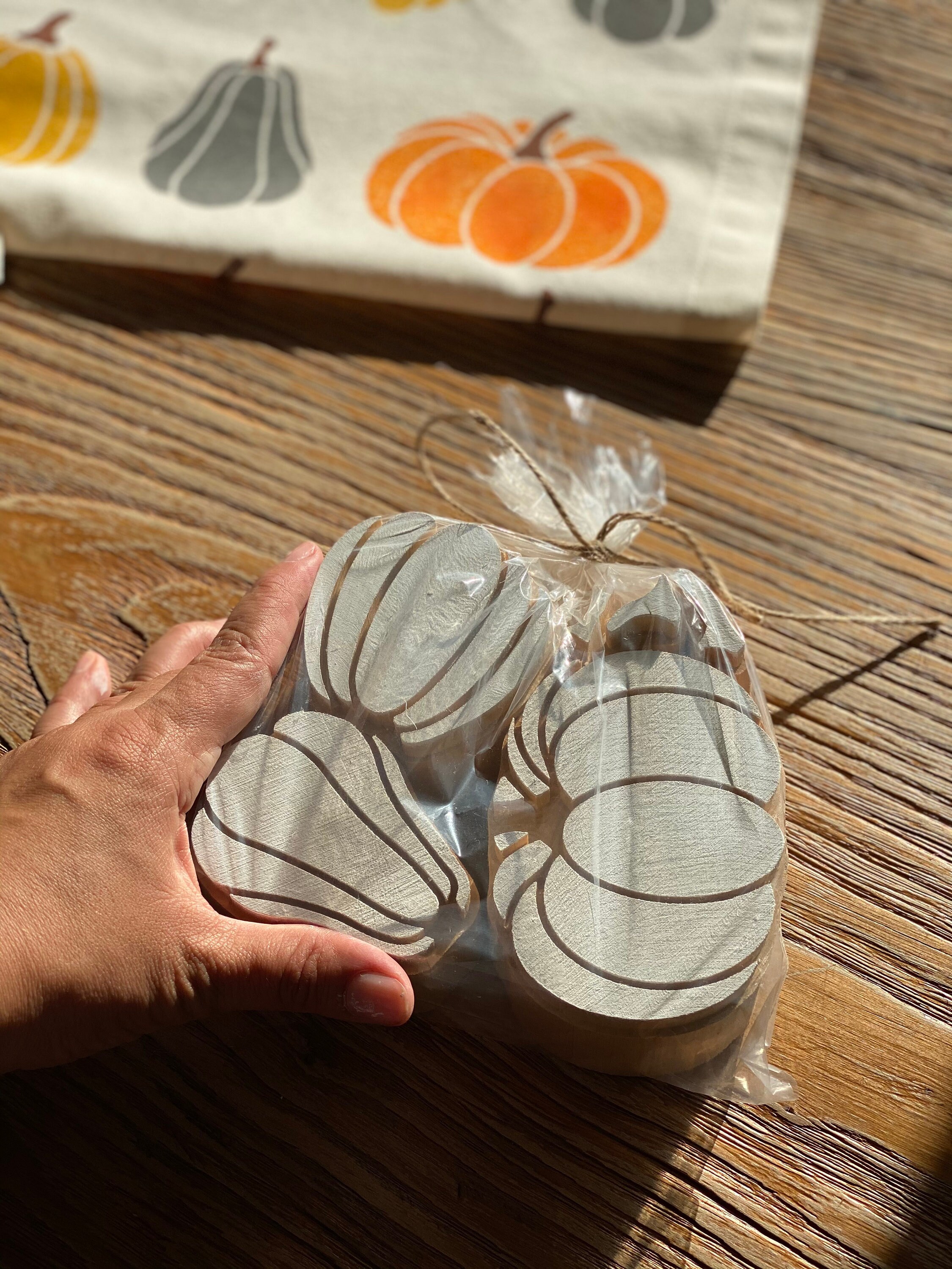Wooden Pumpkin Block Print Set: Fabric Stamp, Made in Turkey - Etsy