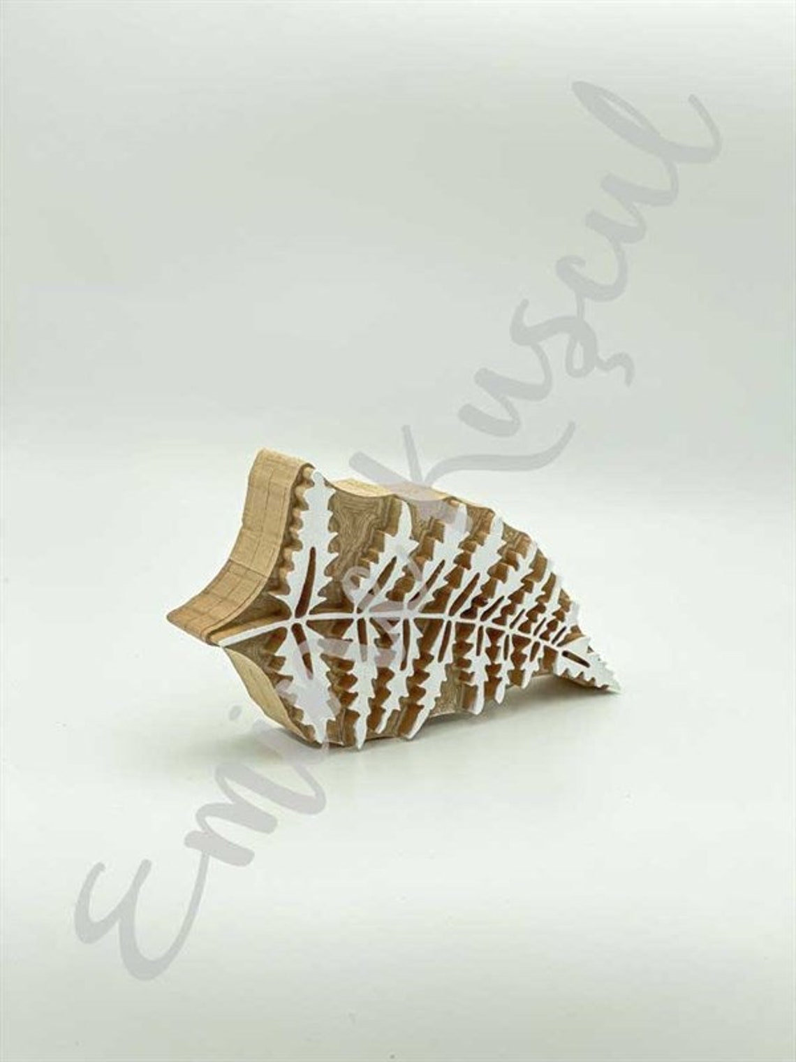 Leaf Wooden Blockprint Stamp 2pcs | Etsy