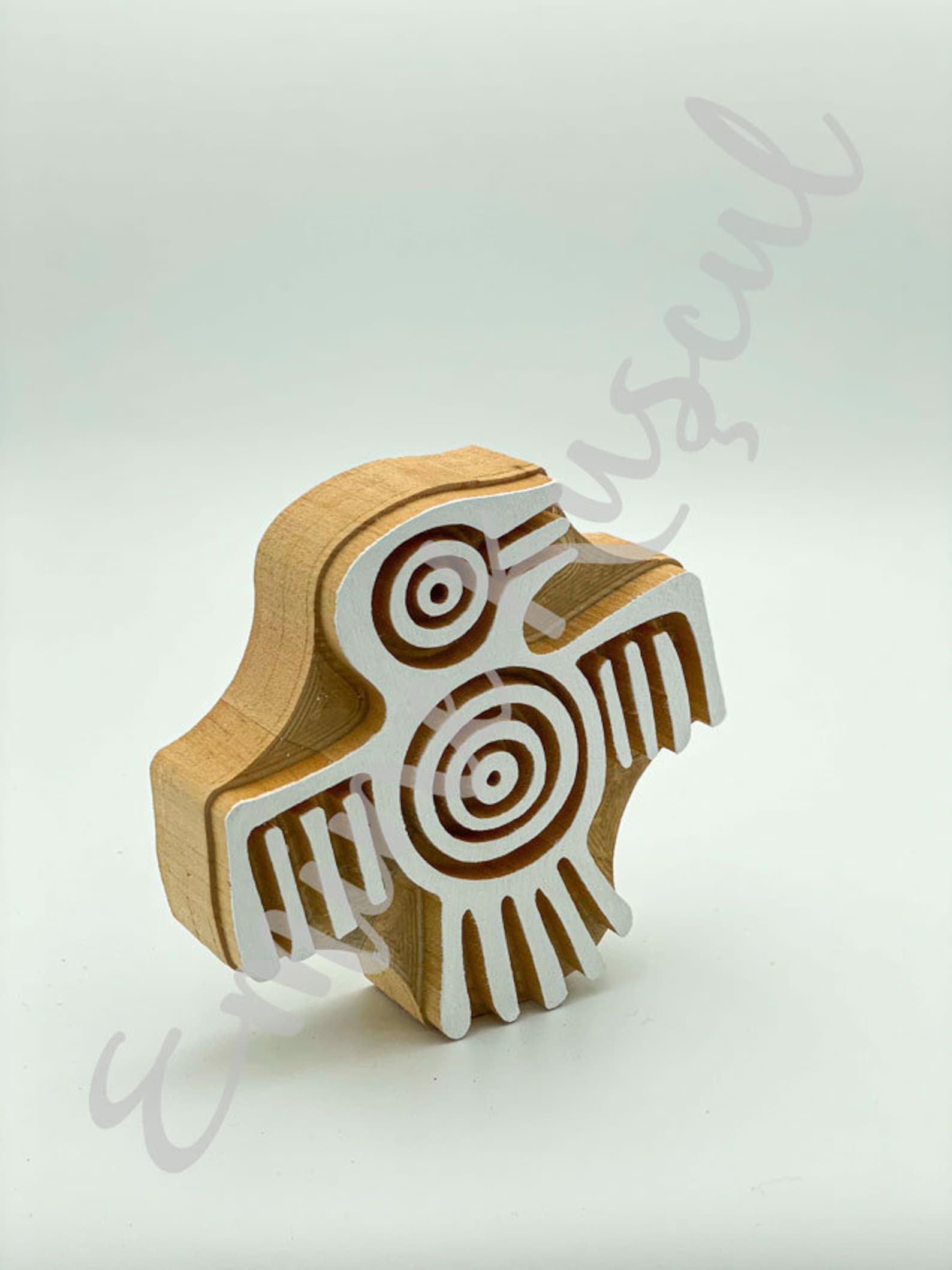 Wooden Antiquity Block Print Stamp 8 Pcs - Etsy