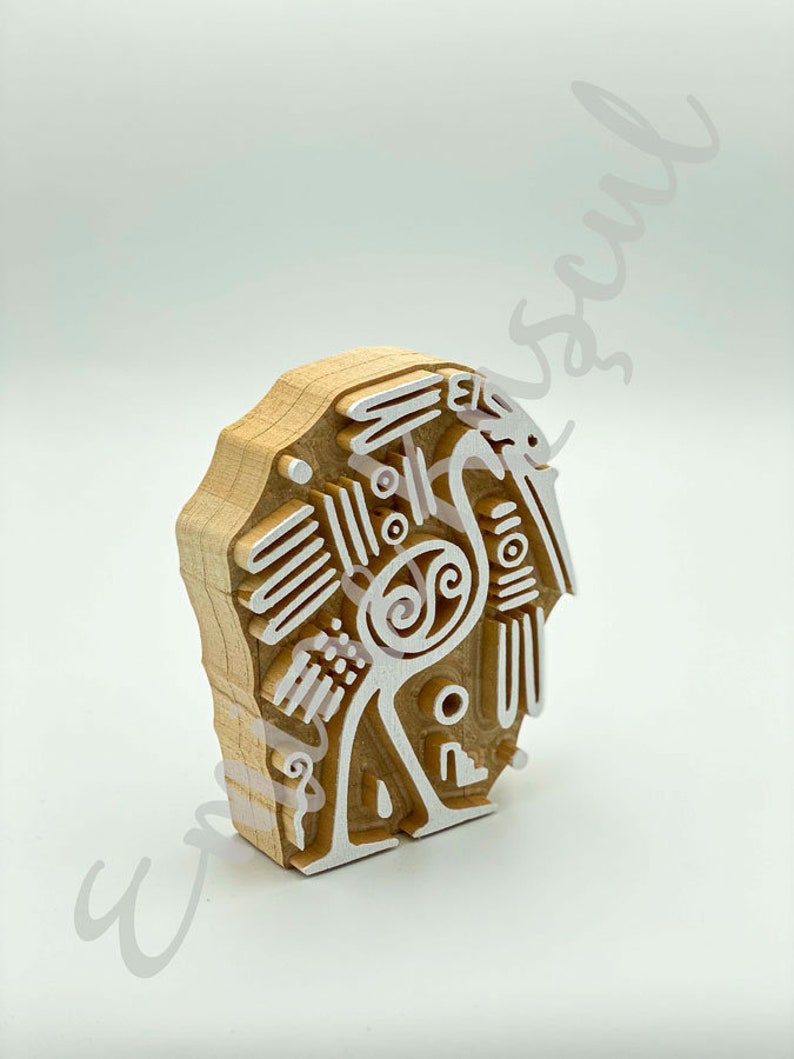 Wooden Antiquity Block Print Stamp 8 Pcs - Etsy