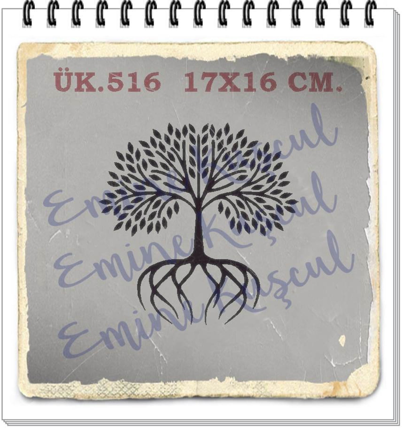Wooden Trees Block Print Stamp 3pcs - Etsy