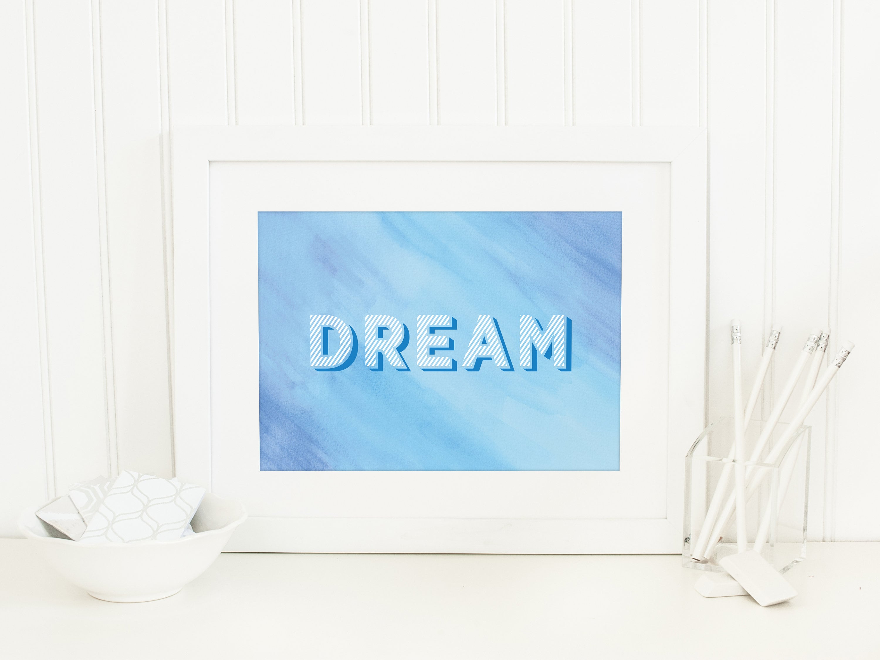 Blue Dream Print // Wall Art Bright Room Nursery Dreamer - Etsy Australia