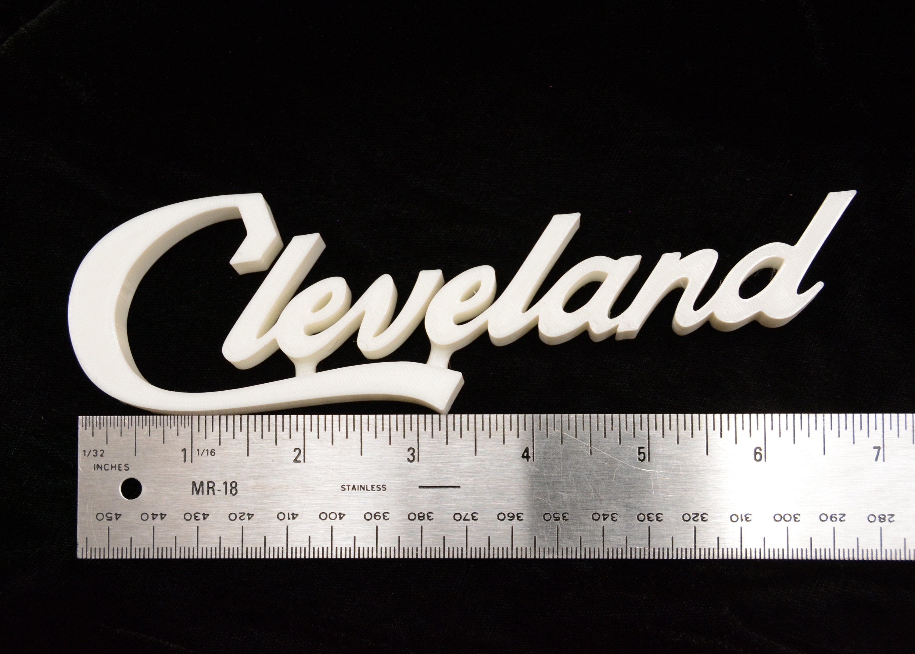 XL Script Cleveland Sign CLE Ohio Office Desk Ornament Gift - Etsy