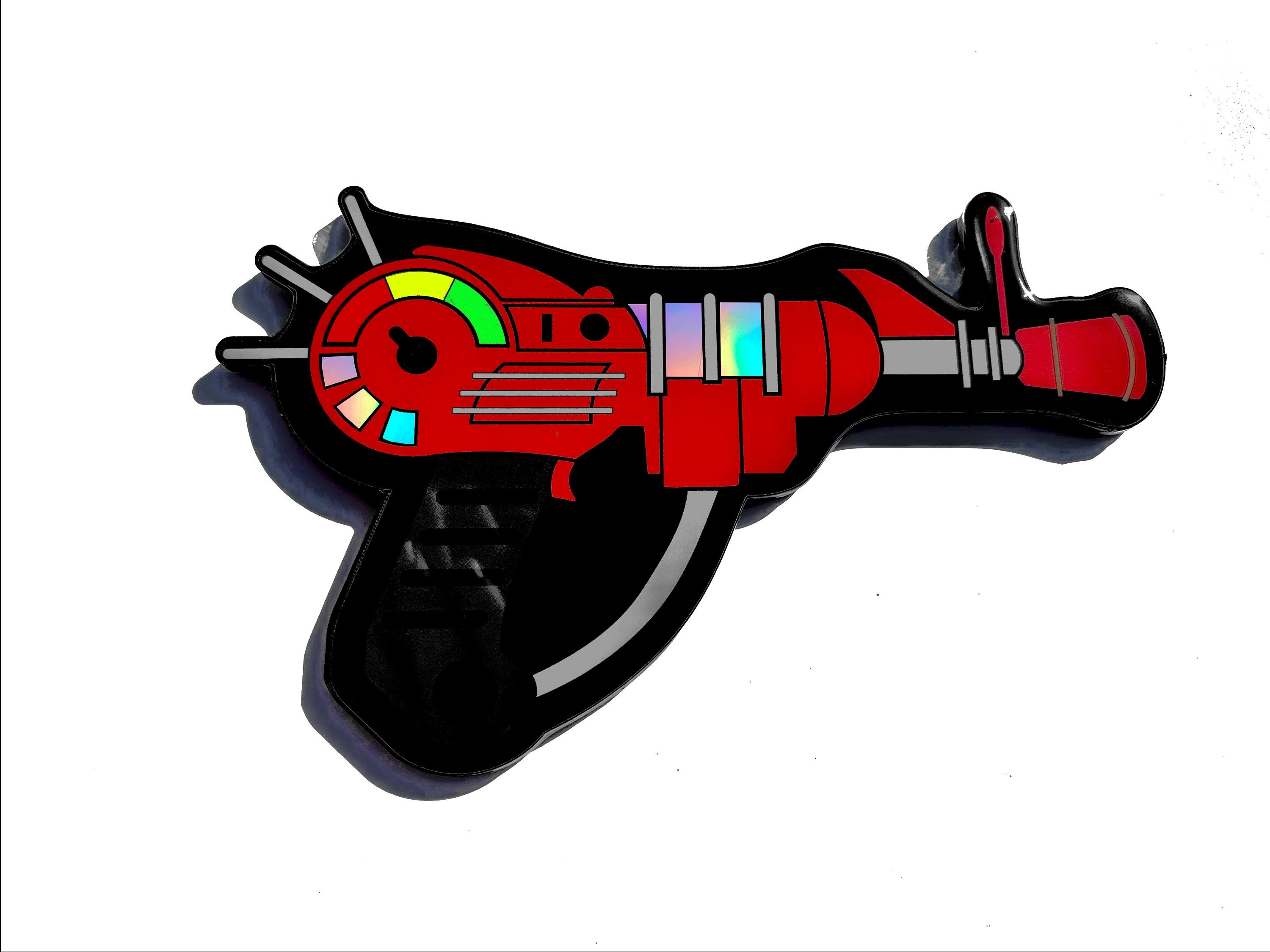 Holographic Ray Gun 2D Cutout Minimalist Prop - Etsy