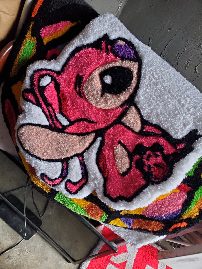 Stitch and Angel Rug - Etsy
