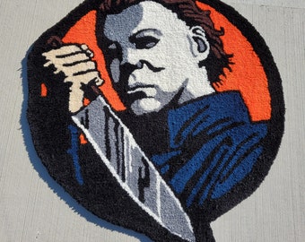 Michael Myers Circle Rug - Etsy