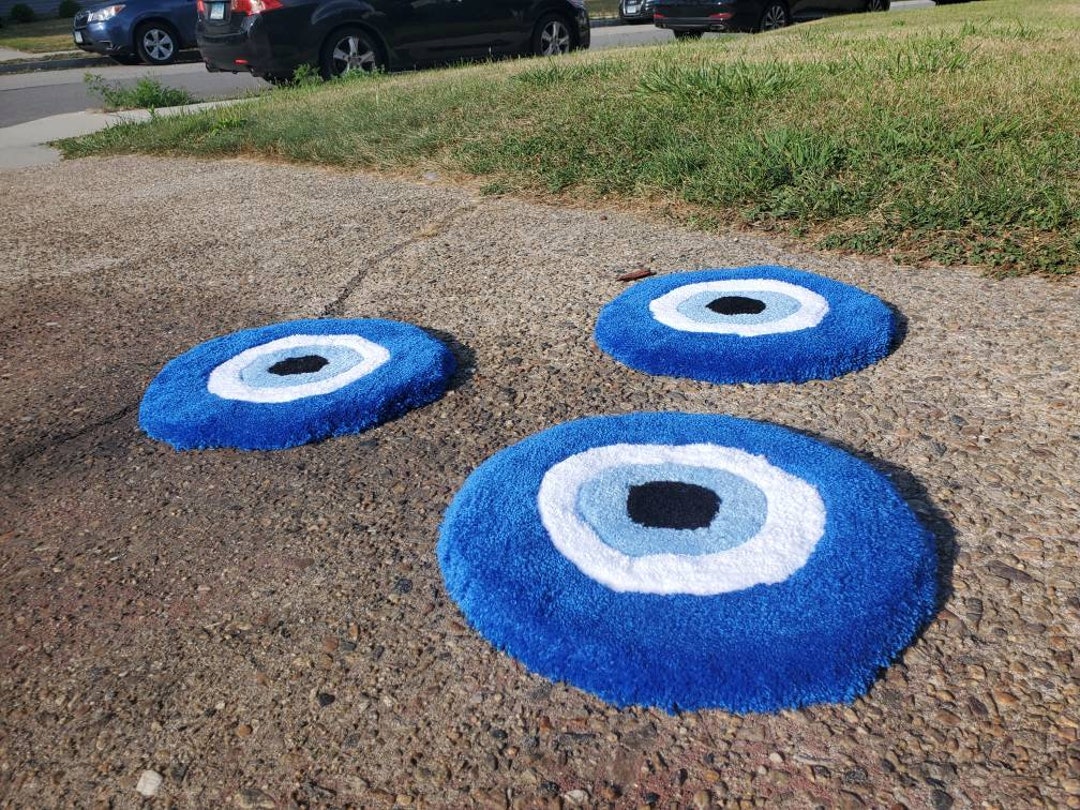 Tufted Evil Eye Rugs - Etsy