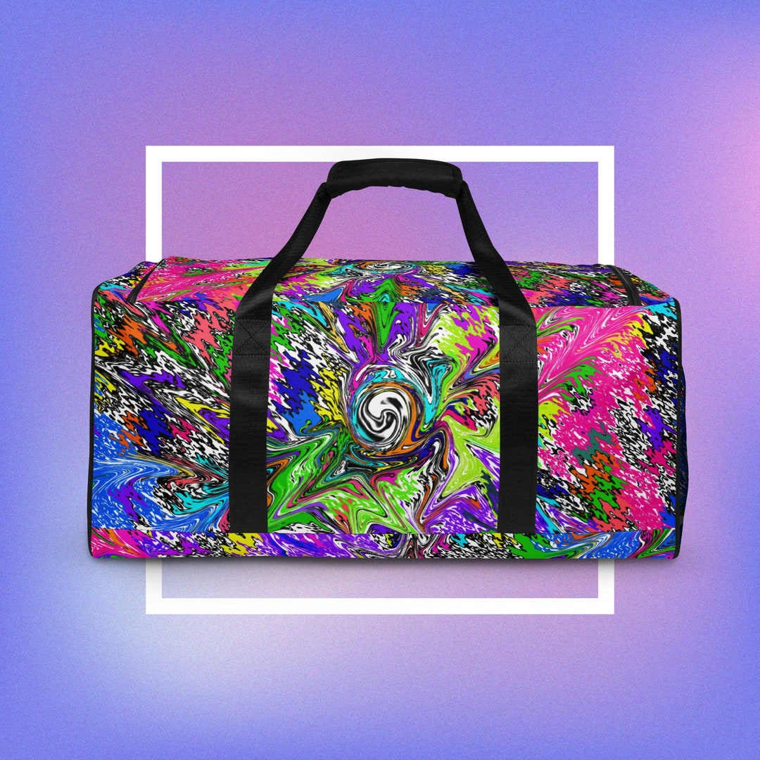 90s Trippy Duffle Bag - Etsy