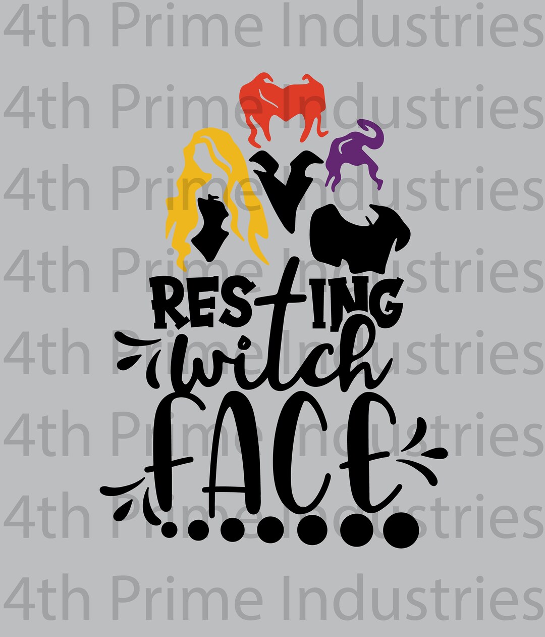 Hocus Pocus Witch Face Halloween Digital Design Png, Svg, Eps, Dxf, Ai ...