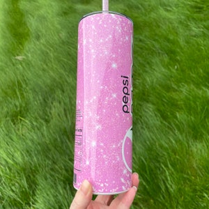 Pink Pepsi Max Inspired Tumbler Stainless Steel Tumbler 20 Oz Skinny ...