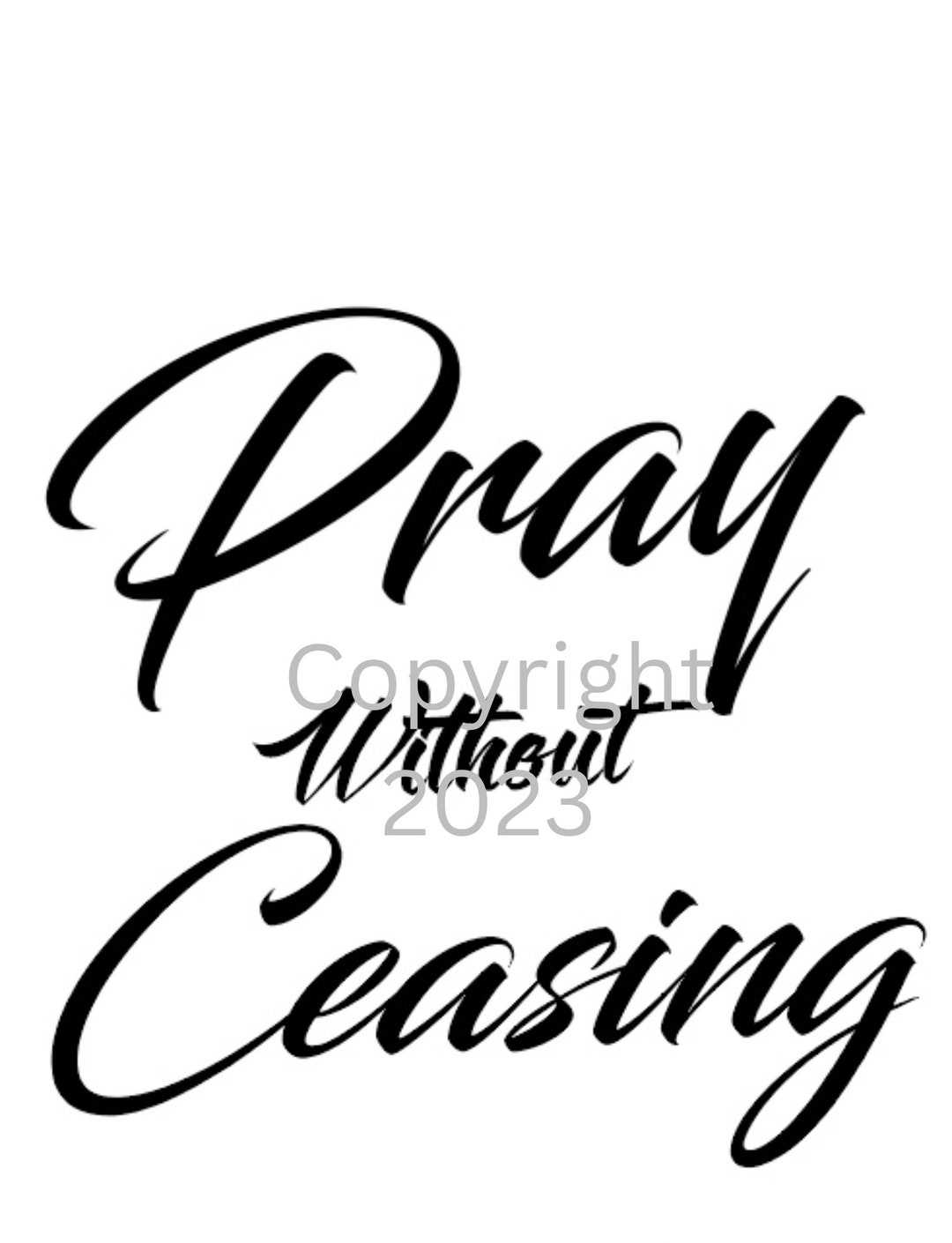 Pray Without Ceasing - Etsy