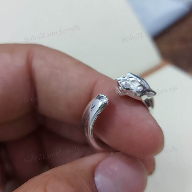 Jaguar Face Ring, Animal Ring, Genuine Realistic Jaguar Shaped Animal ...