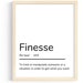 Finesse Definition Print Printable Wall Art Finesse Quote - Etsy