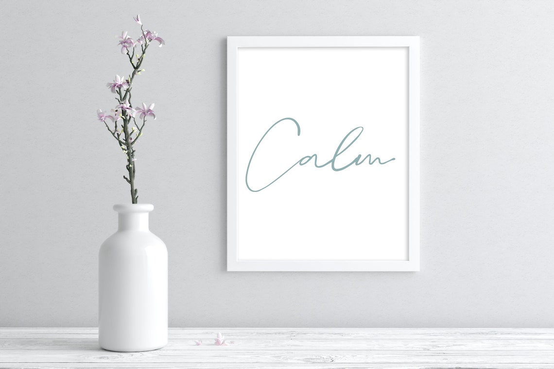 Calm Printable Wall Art, PDF Instant Download, Calming Wall Printable ...