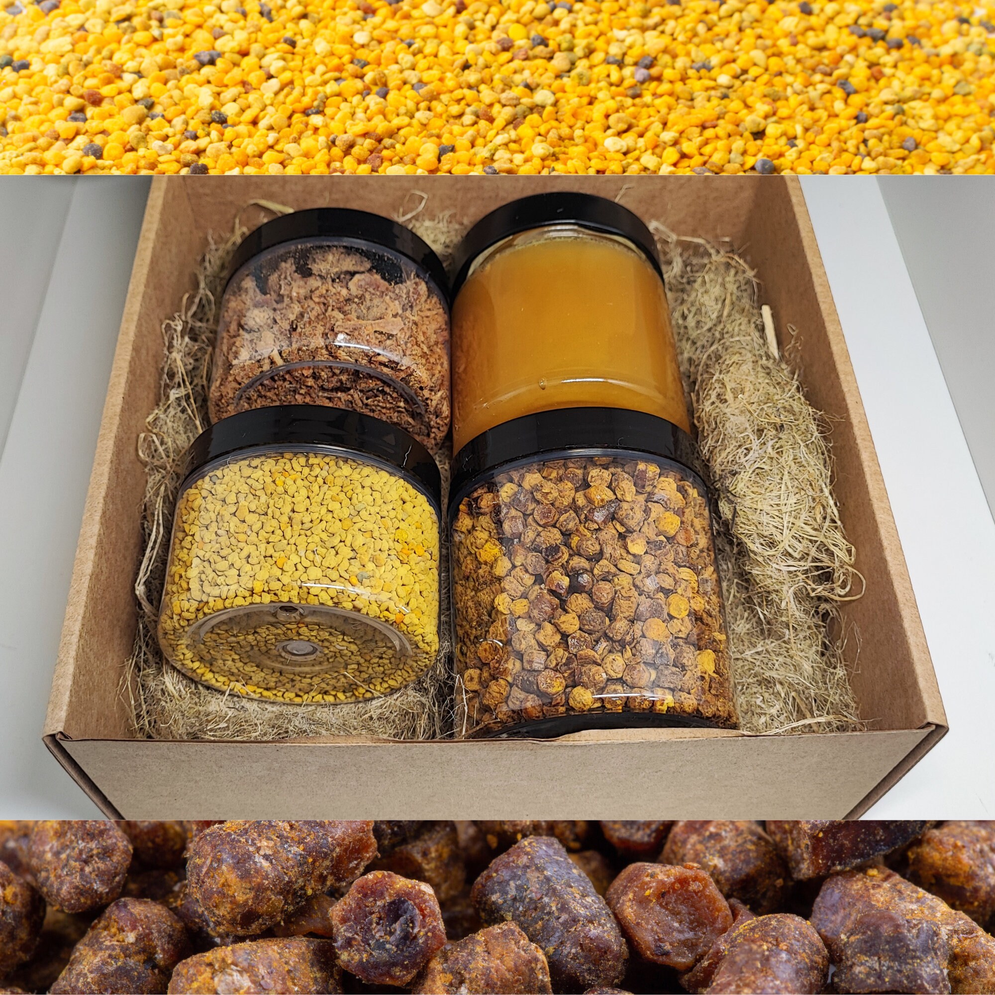 Gift Set 2025, Bee Bread 100g, Bee Propolis 70g, Bee Pollen 100g, Bee ...