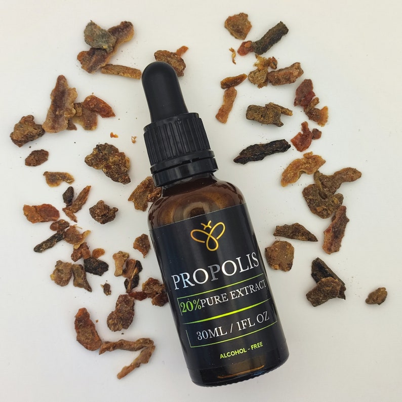 Natural Bee Propolis Tincture, Alcohol Free, Made With Raw Propolis ...