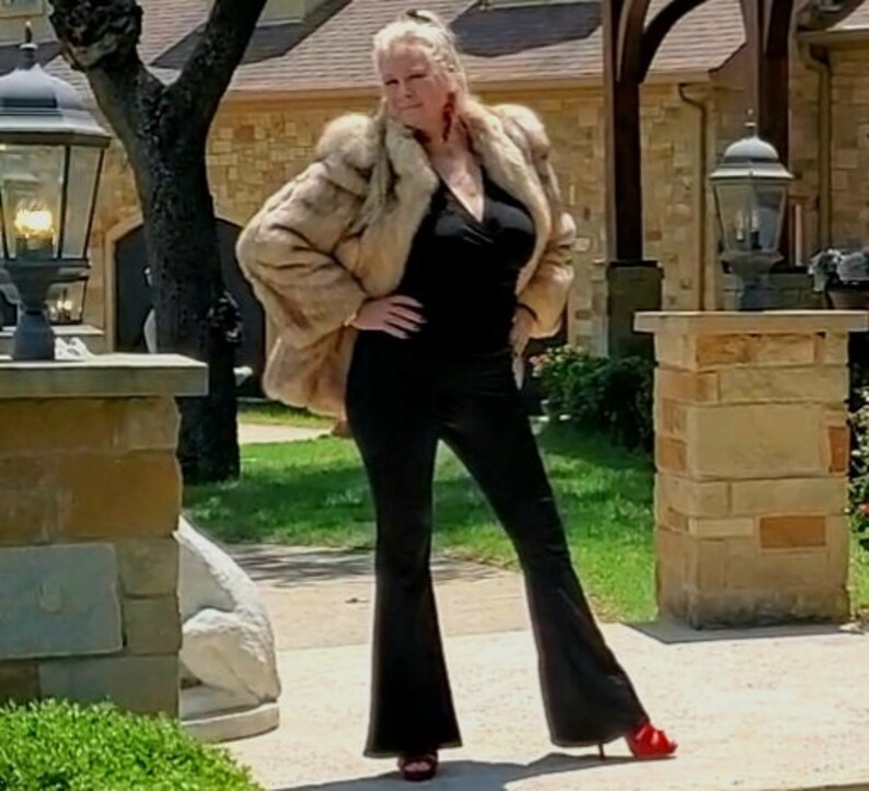 RARE COLOR Plush Champagne Fox Fur Coat Sz S/M - Etsy