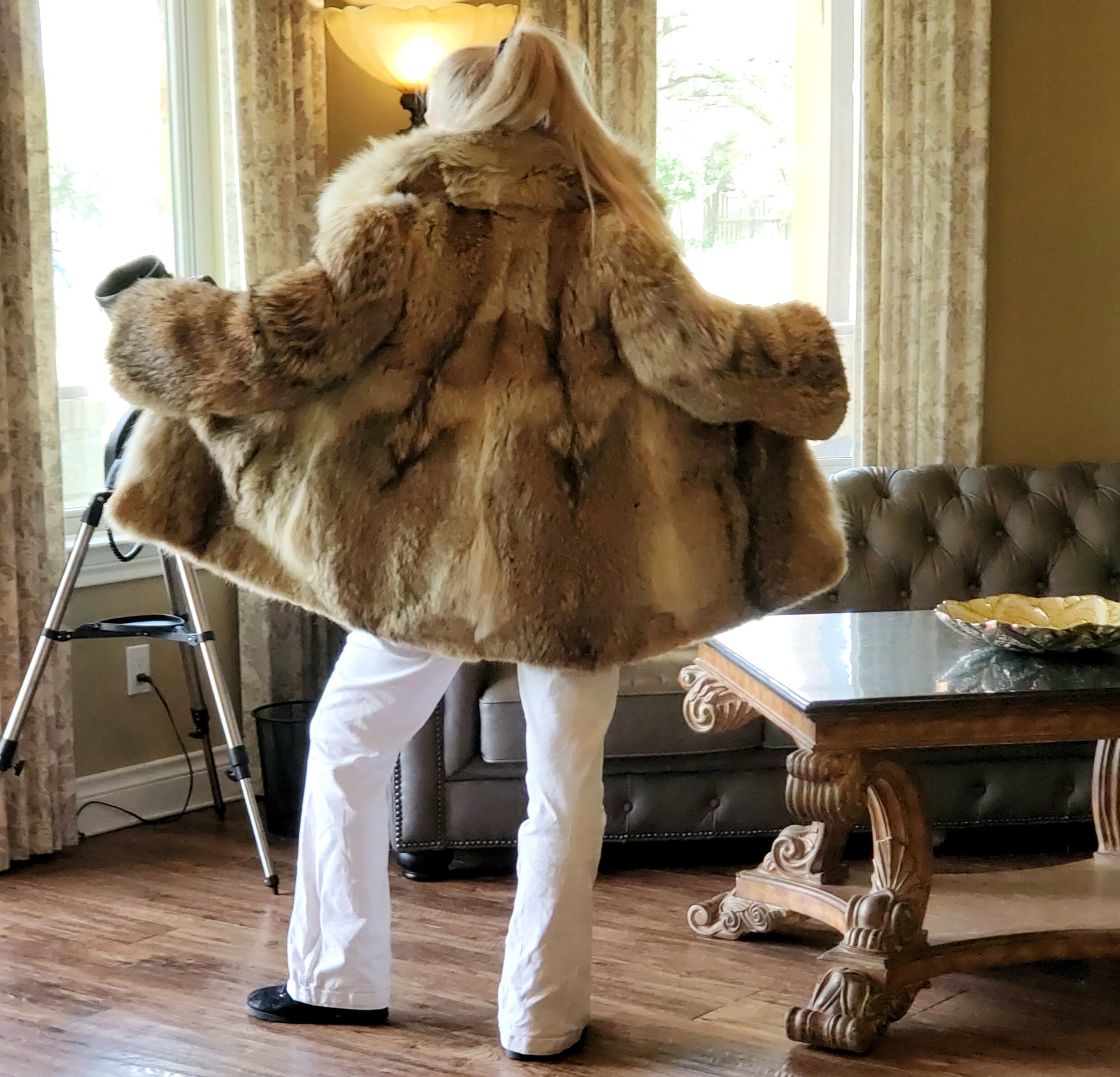 Luscious Coyote Fur Stroller Sz M - Etsy