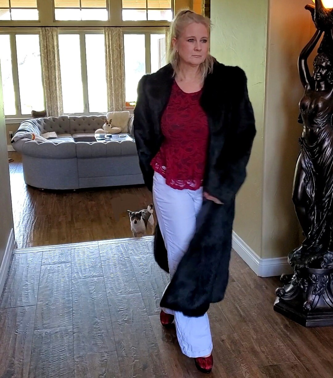 Extra Long Super Plush Black Rabbit Fur Coat - Etsy