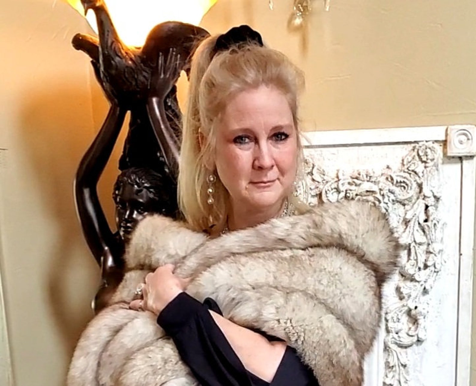 Glamorous Blue Fox Fur Stoll/wrap - Etsy