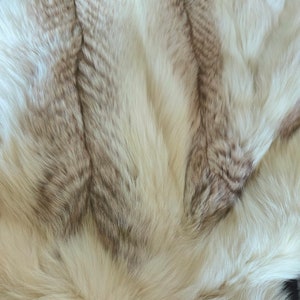 Premium Ivory Feathered Fox Fur Coat - Etsy