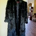 Black, Long, Ultra Soft Rabbit Fur Coat With Tuxedo Collar - Etsy