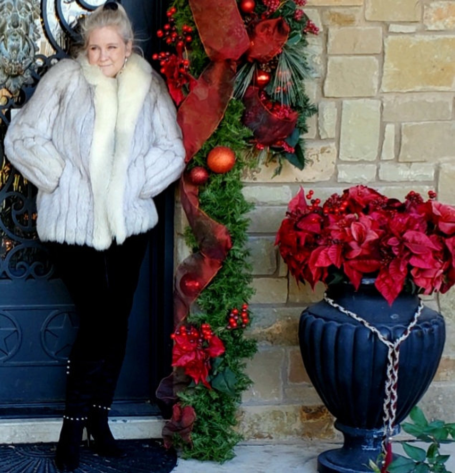 Superior Quality Saga Fox Grey & Ivory Fur Coat - Etsy