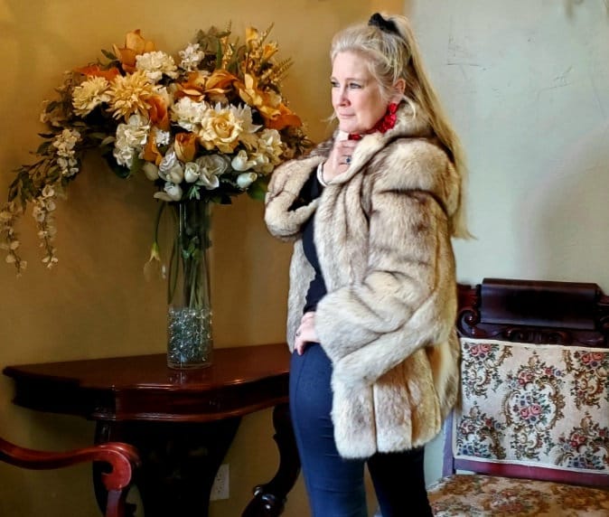 RARE COLOR Plush Champagne Fox Fur Coat Sz S/M - Etsy