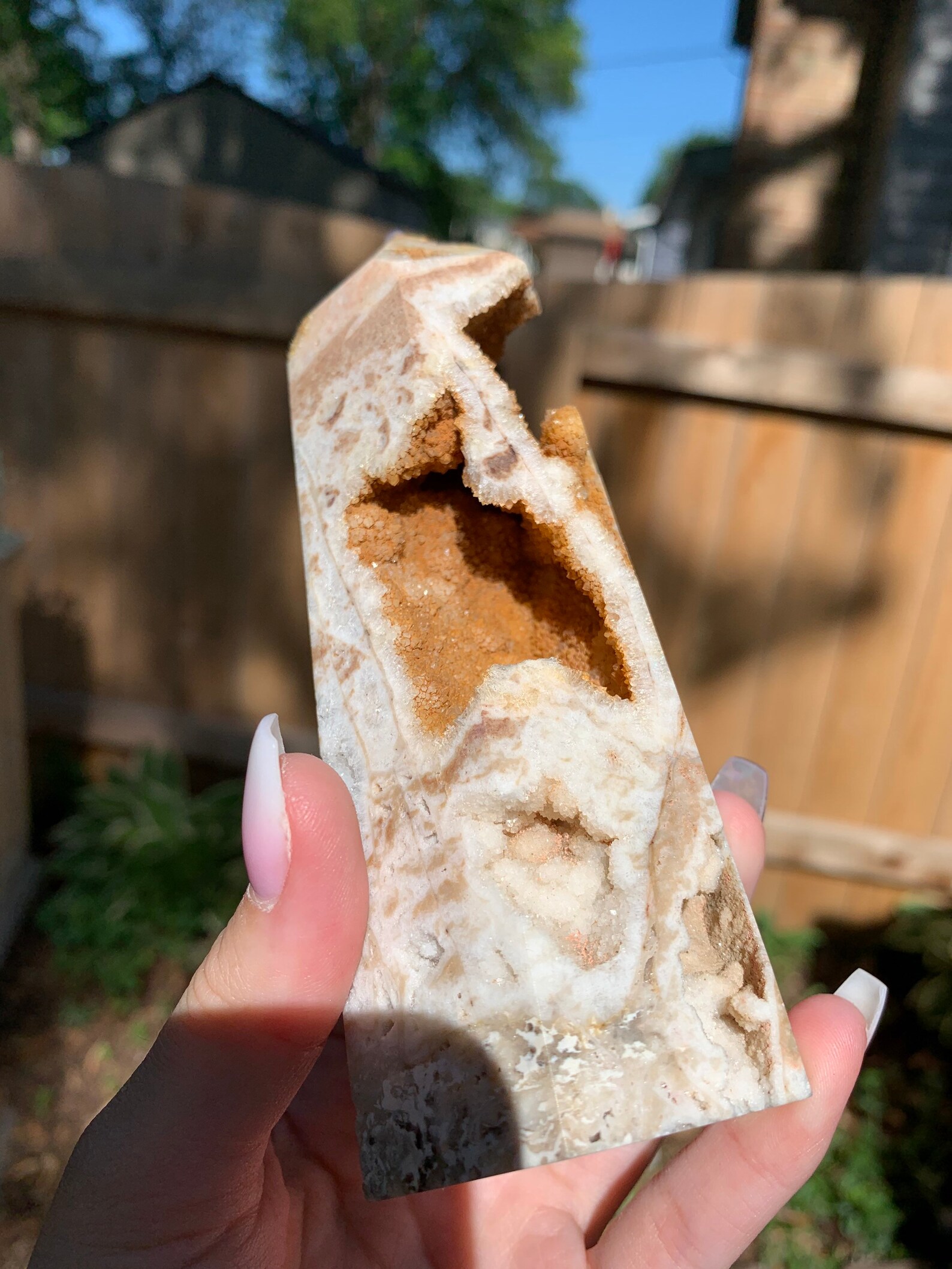 Large druzy sphalerite crystal tower. Sphalerite white druzy. | Etsy