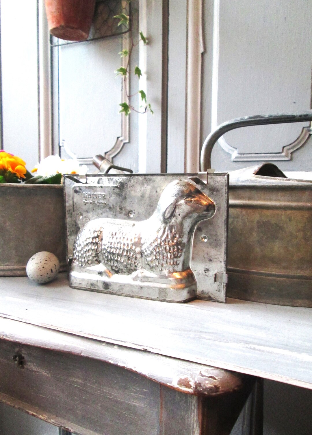 1950's Lamb Chocolate Mold From Germany Vintage LARGE Lamb Chocolate ...