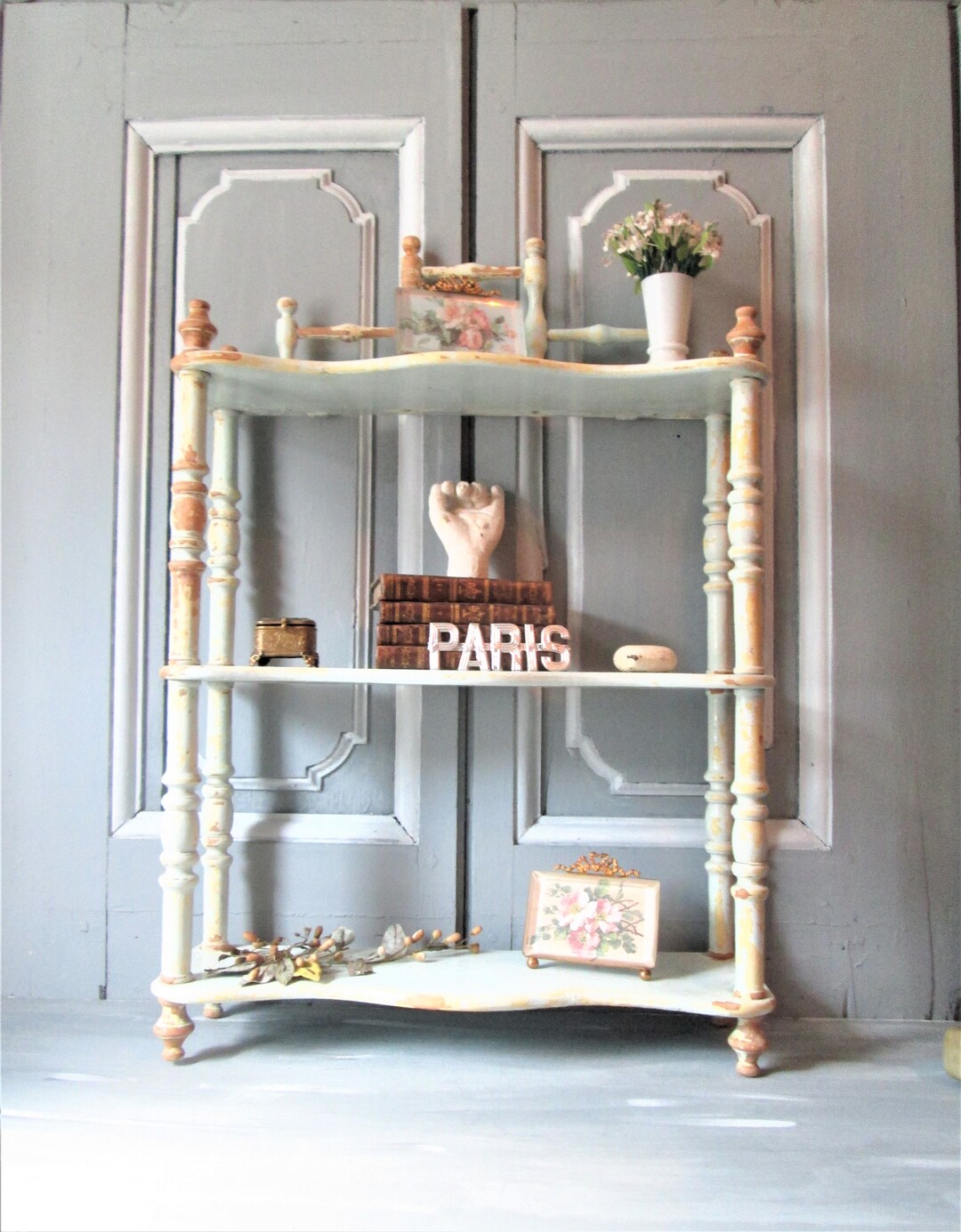 1850's French Shelf Napoleon III Hanging Wall Shelf 3 - Etsy