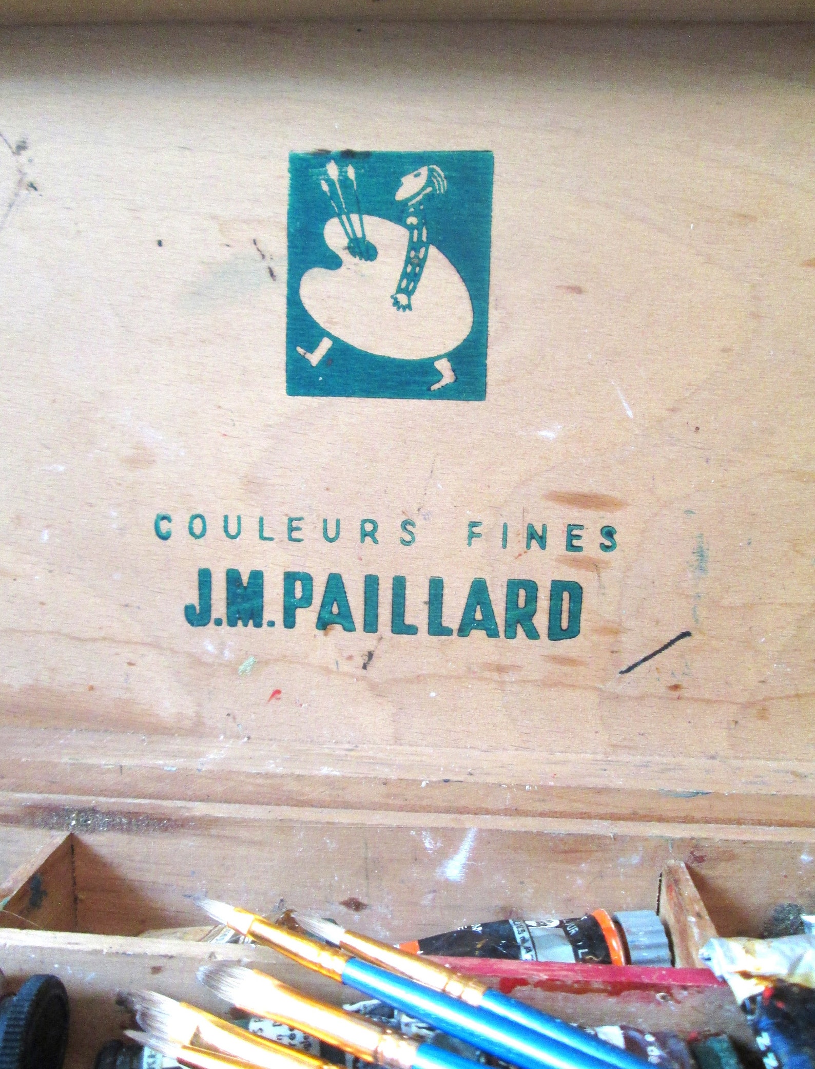 1950's French Artist Paint Box Shabby Vintage French Artist Box. - Etsy