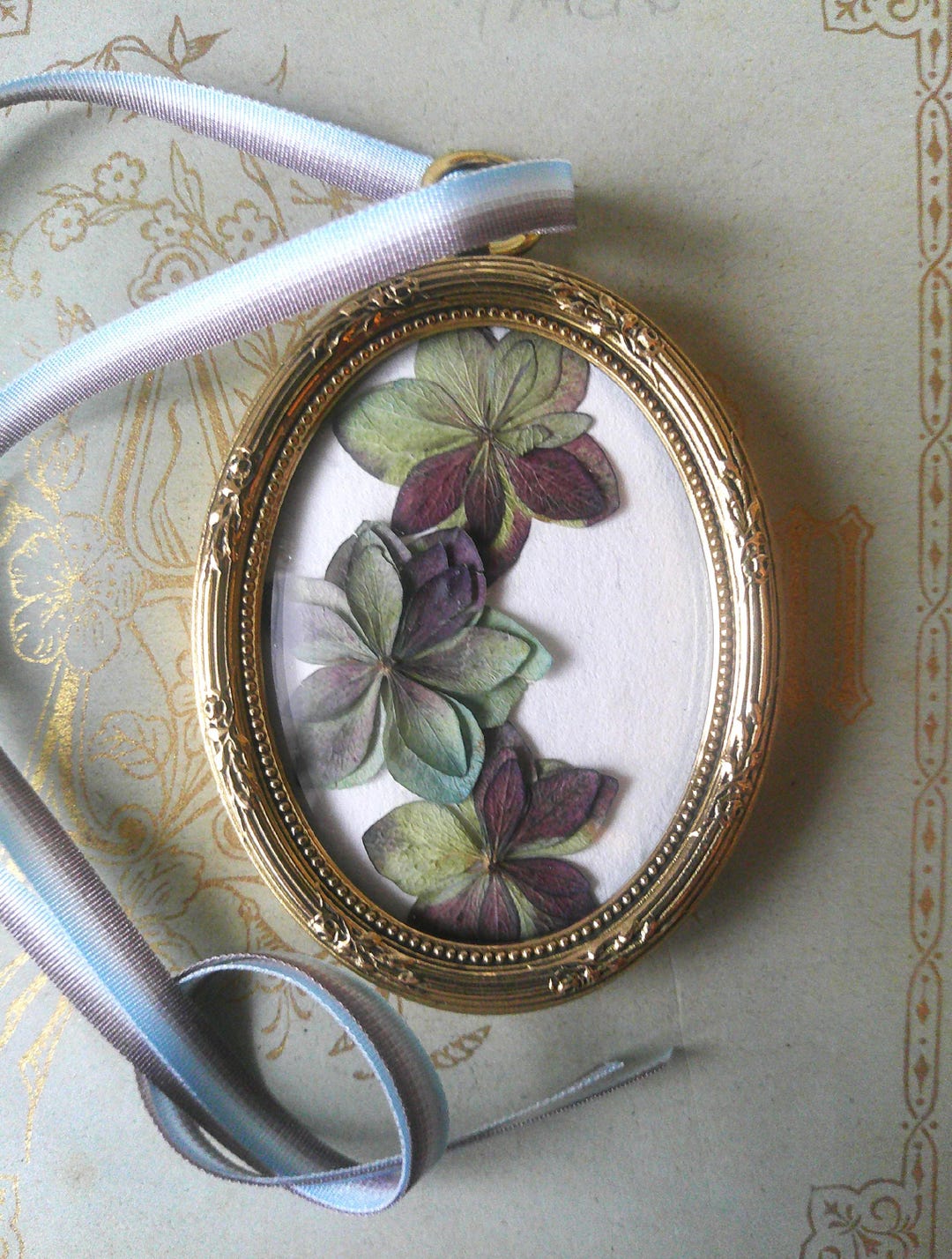 1900 French Photo Frame Antique French Oval Hanging Photo Frame Small ...