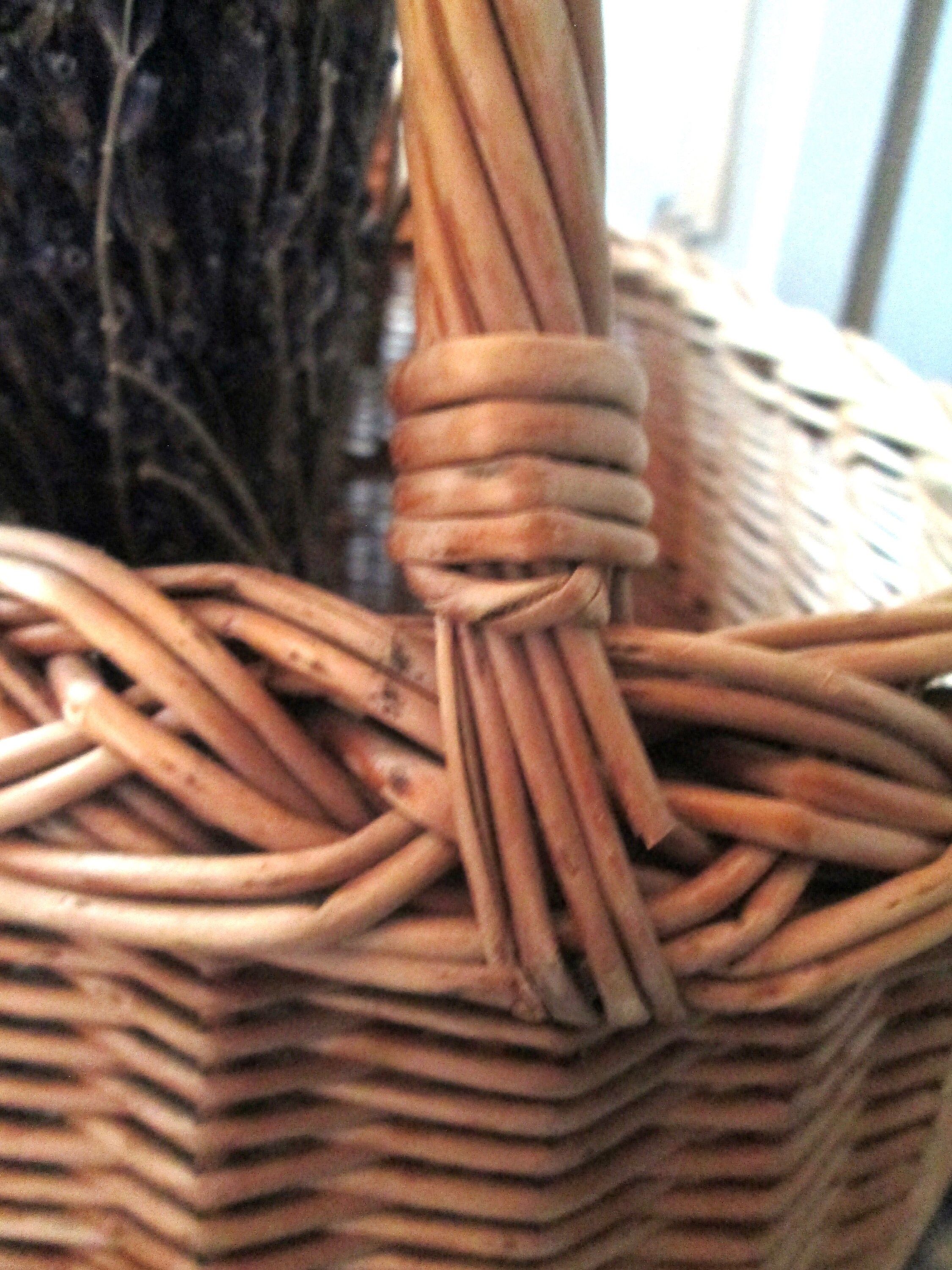 1950's 60's French Market Basket Vintage Handmade French Wicker Market ...