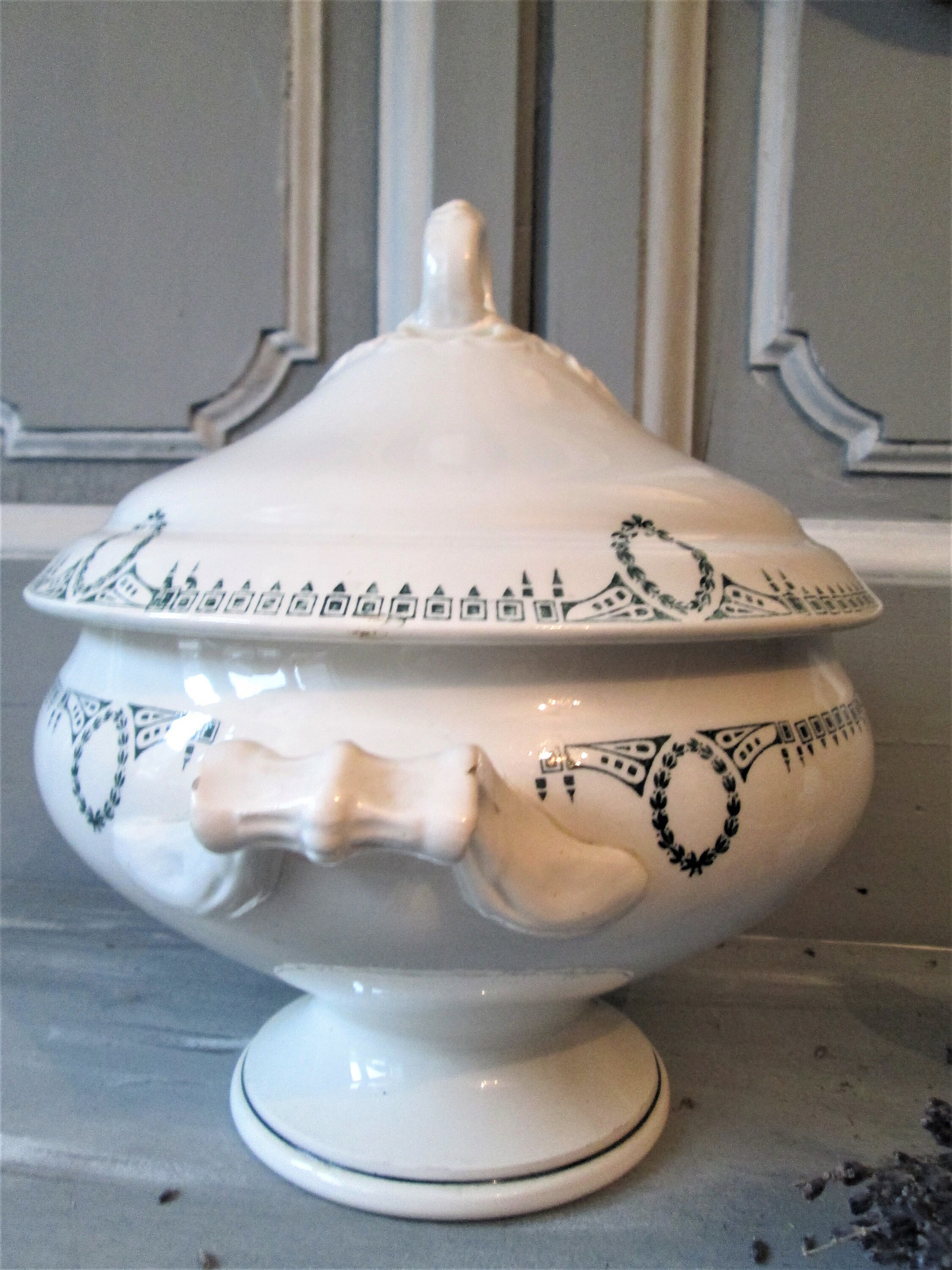 Antique French Soup Tureen Late 19th Century Saint-amand Ironstone Soup ...