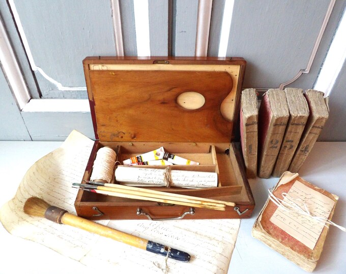 1930s French Artist Paint Box Bourgeois Ainé .french Artist Box With ...