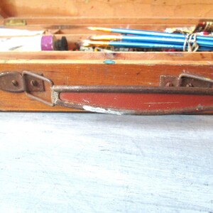 1950's French Artist Paint Box Shabby Vintage French Artist Box. - Etsy