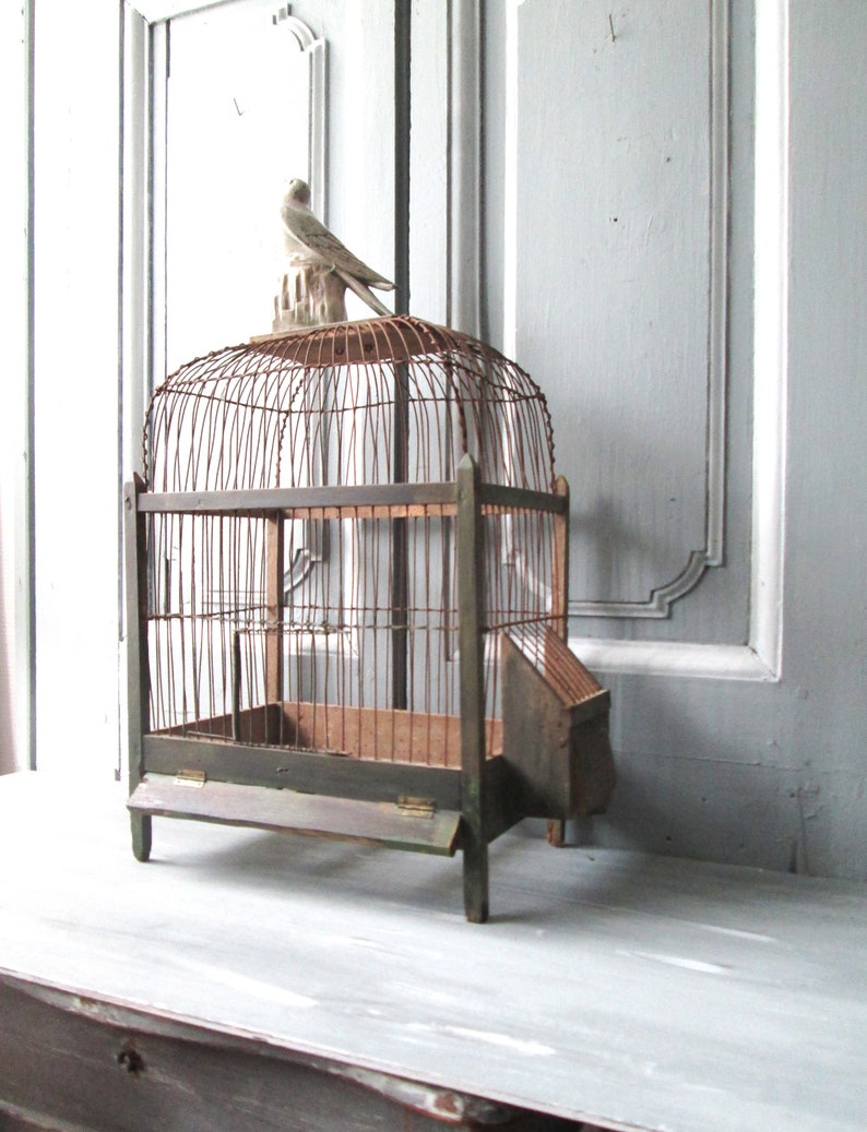 1860's French Bird Cage Napoleon III Shabby and Chic French Bird Cage ...