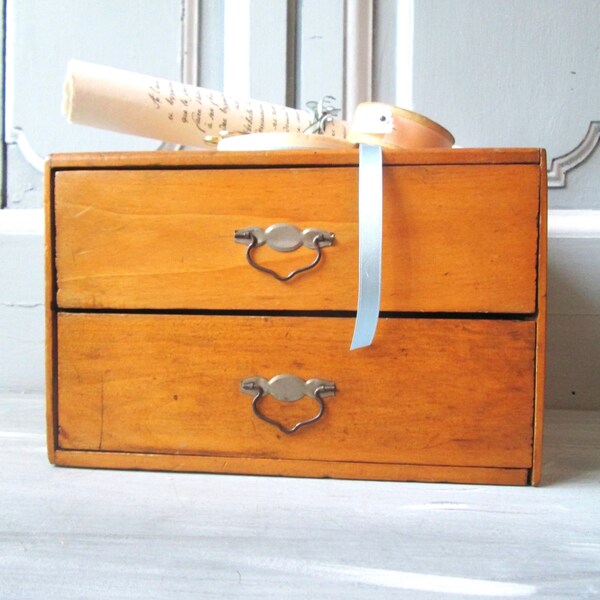 Antique Sewing Chest Box Drawers - Etsy
