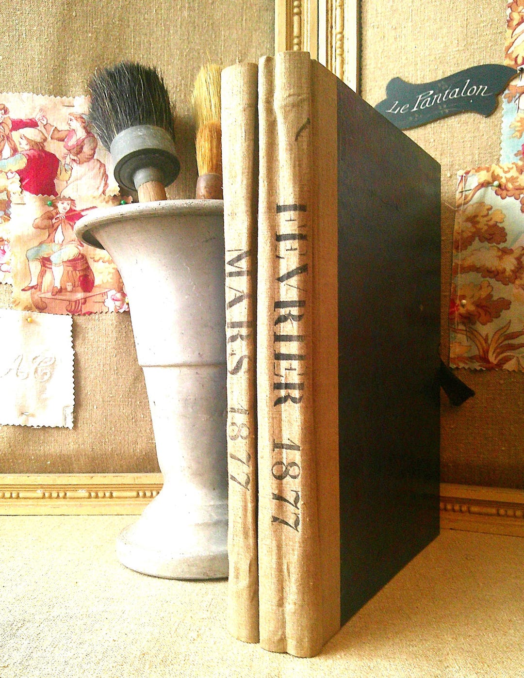 1800 Bookbinder, Loft Artist Studio, Antique French File Folder - Etsy