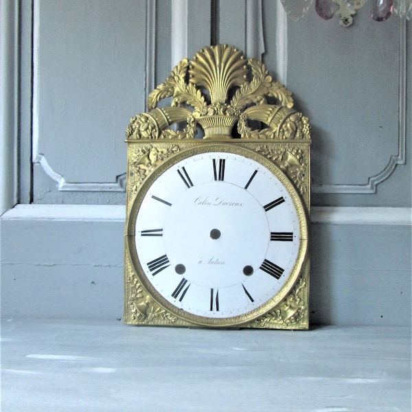 Antique Enamel Clock Face - Etsy