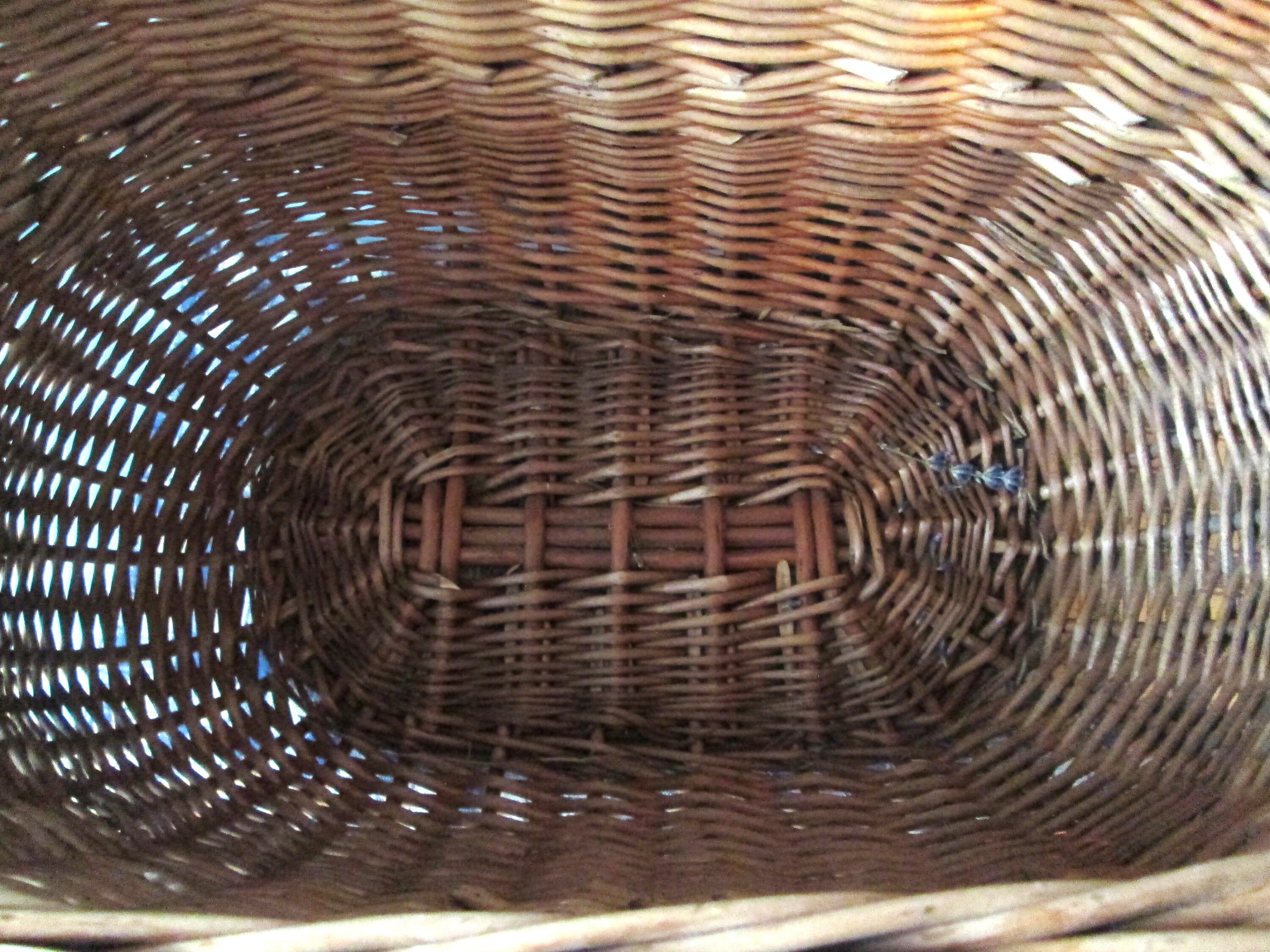 1950's 60's French Market Basket Vintage Handmade French Wicker Market ...
