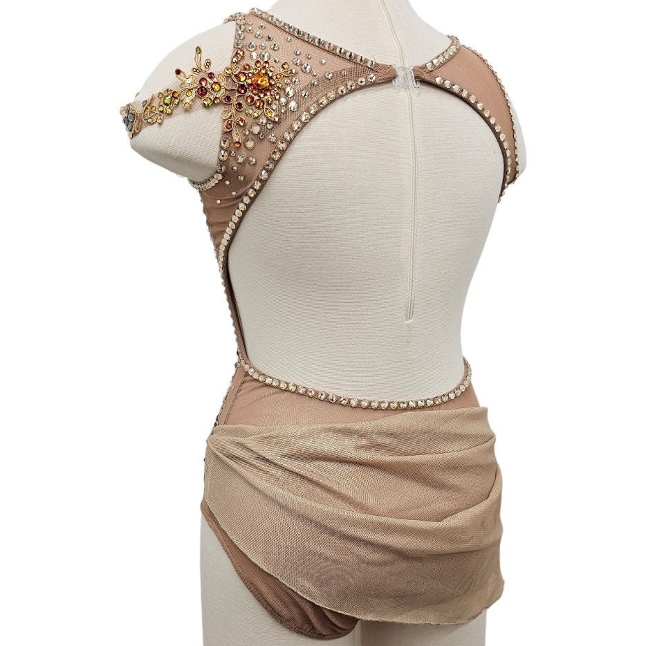 DANCE COSTUME VRC2 - Leotard With Flower Applique - Etsy